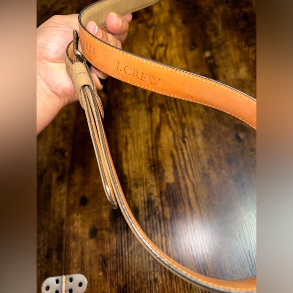 J. Crew | Accessories | J Crew Tan Leather Belt | Poshmark